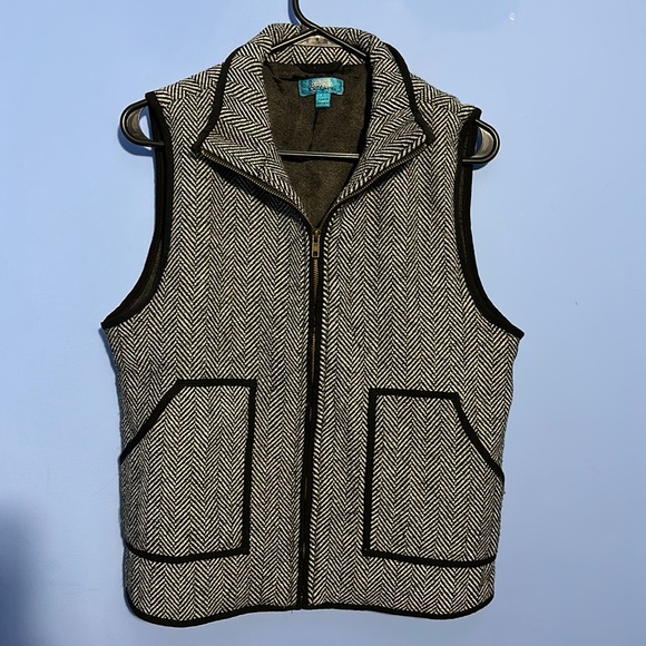 buttons | Jackets & Coats | Buttons Vest Size L Black And White ...